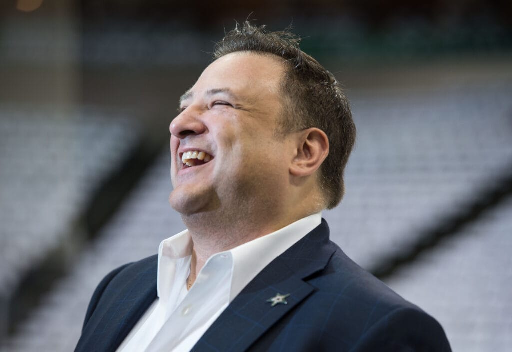 Dallas Stars owner Tom Gaglardi on Jamie Benn, Logan Stankoven, outdoor ...