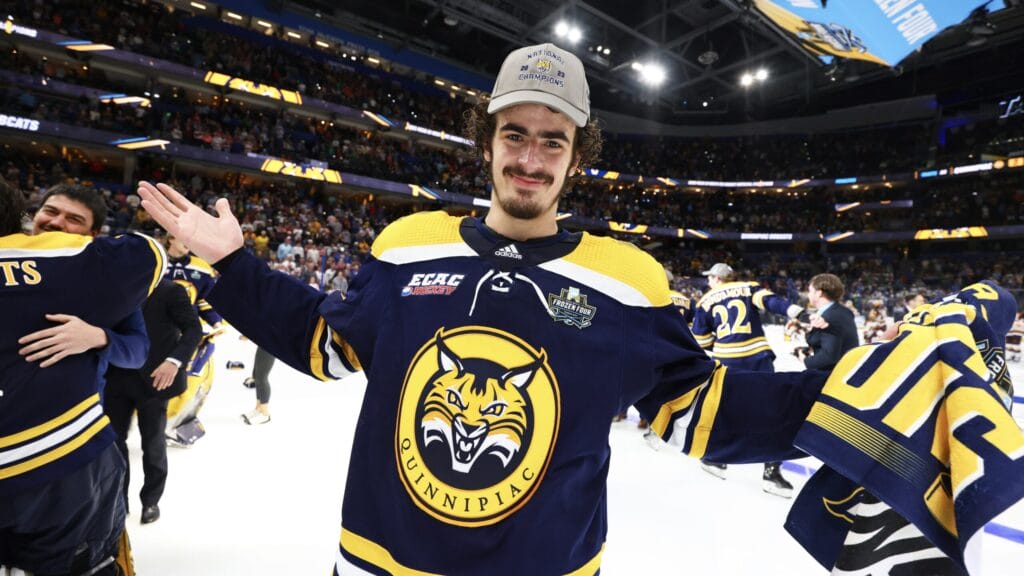 Why Coyotes prospect Sam Lipkin went back to Quinnipiac instead of ...