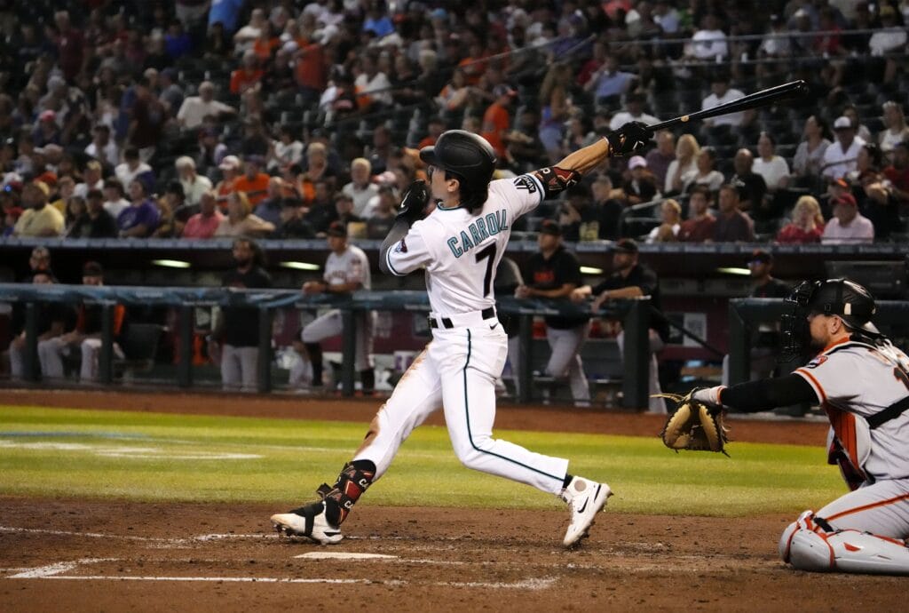 Corbin Carroll wreaks havoc, makes history against Giants