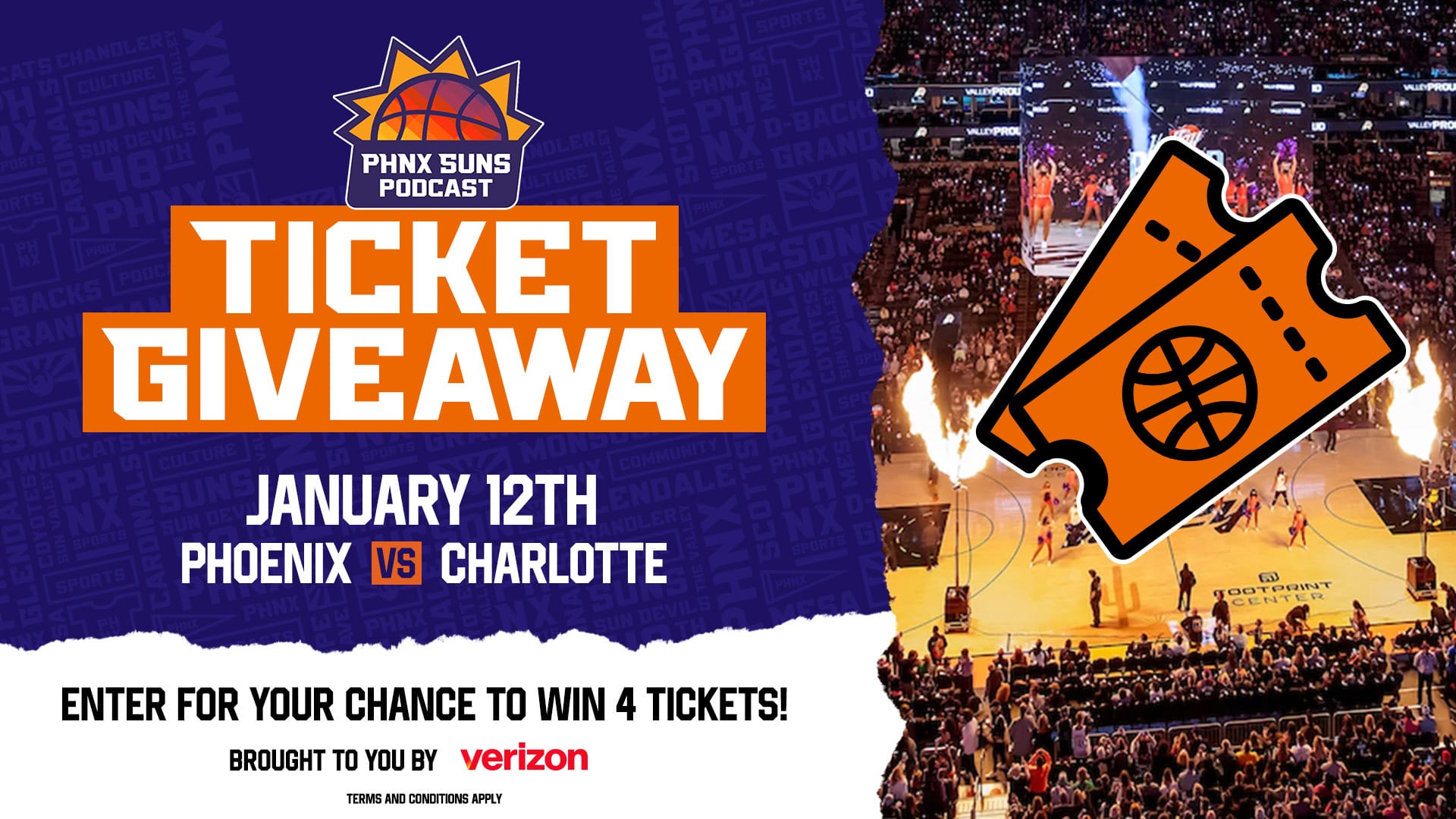 Verizon PHNX Suns Insider Access Experience Sweepstakes - PHNX Sports