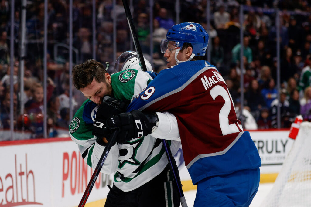 MacKinnon makes preseason debut in 2-1 win, Ben Meyers shines - DNVR Sports