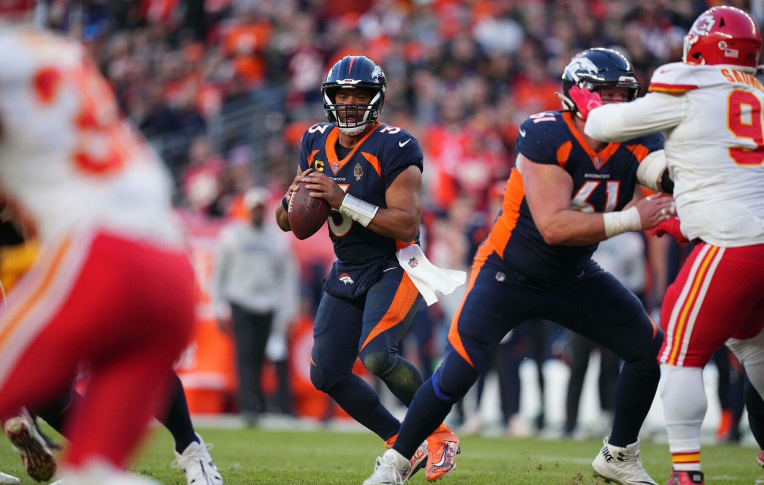 Two key Broncos starters take positive steps to play on Sunday against ...