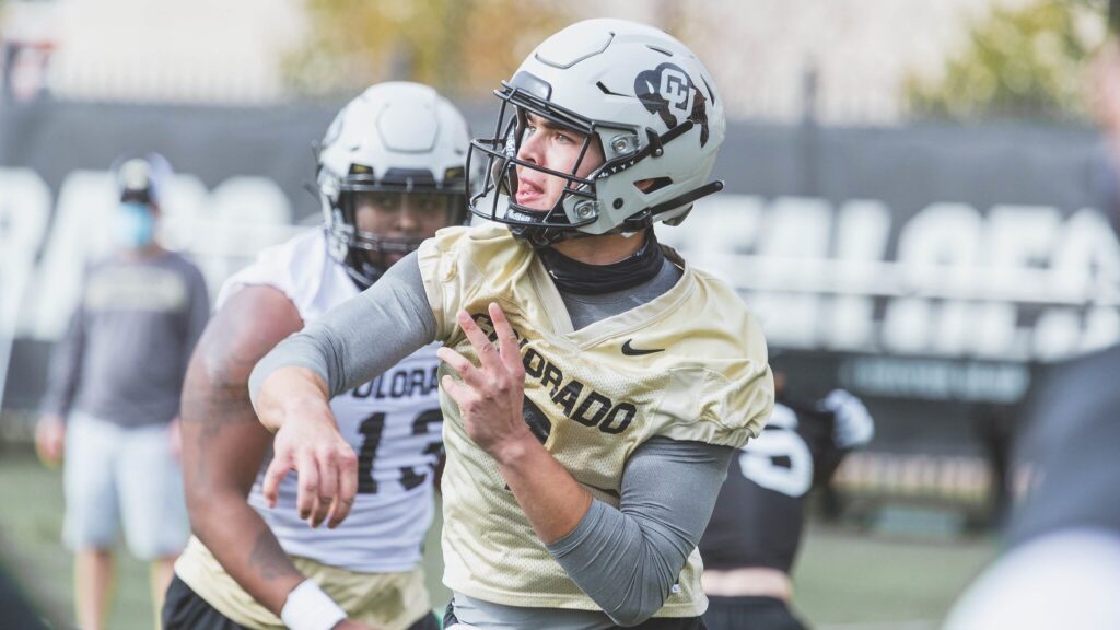 Sam Noyer and Tyler Lytle are splitting the first-team quarterback reps ...