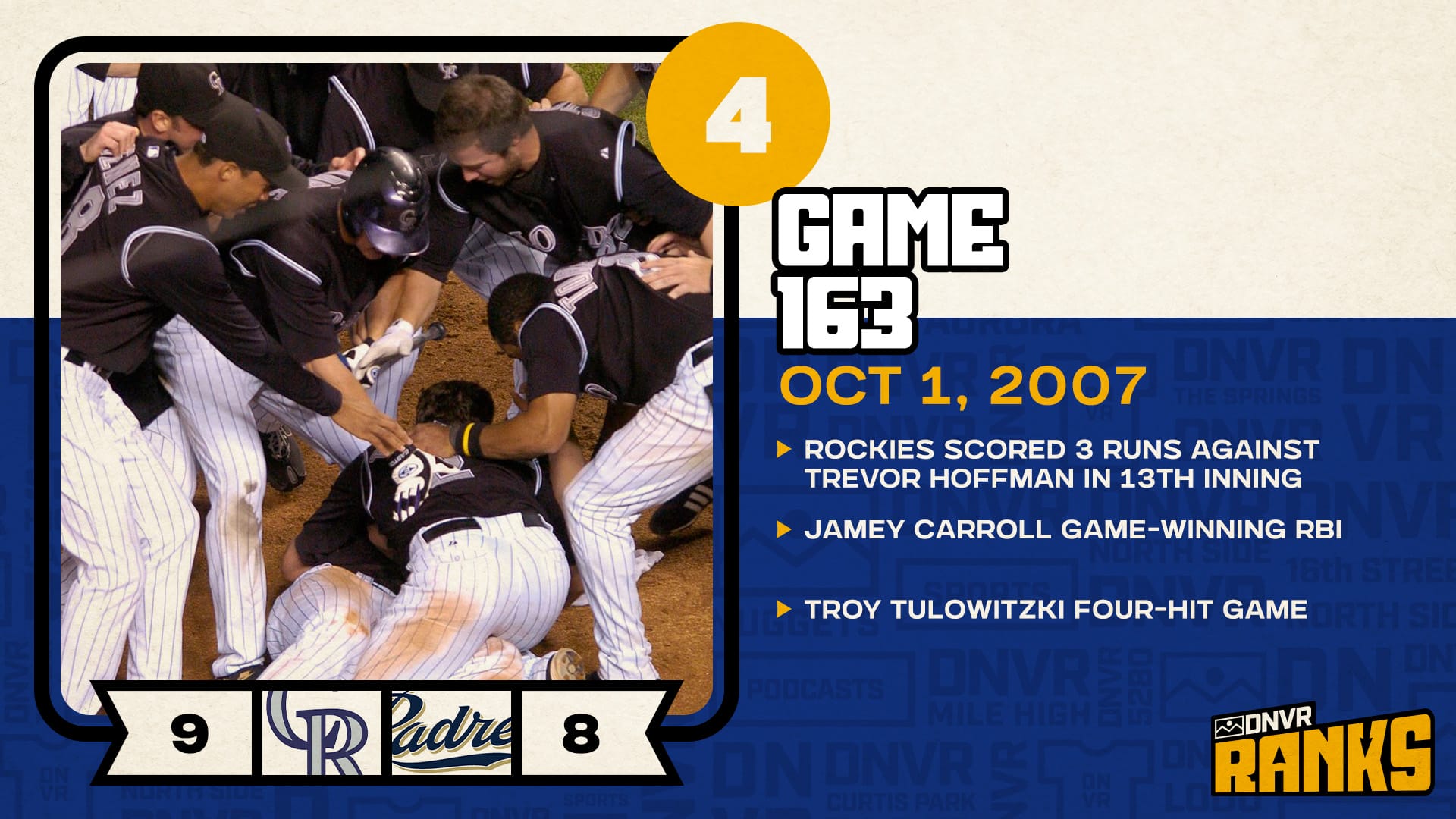 25 Best Games in Colorado Sports History - DNVR Sports