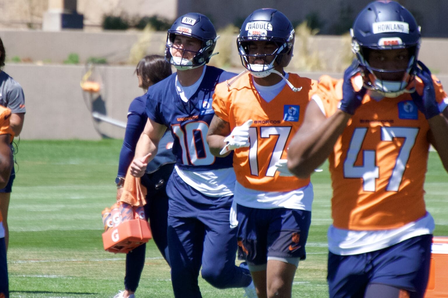 Bo Nix gives the Denver Broncos a boost in final minicamp practice ...