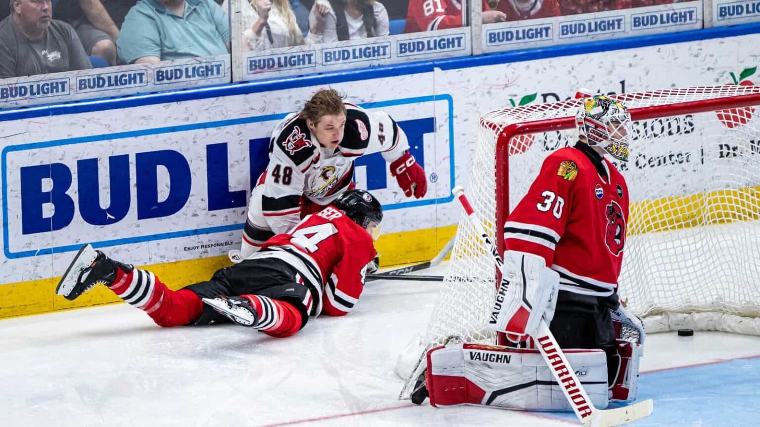Rockford IceHogs Drop Game 1 vs. Griffins in Overtime - CHGO Sports