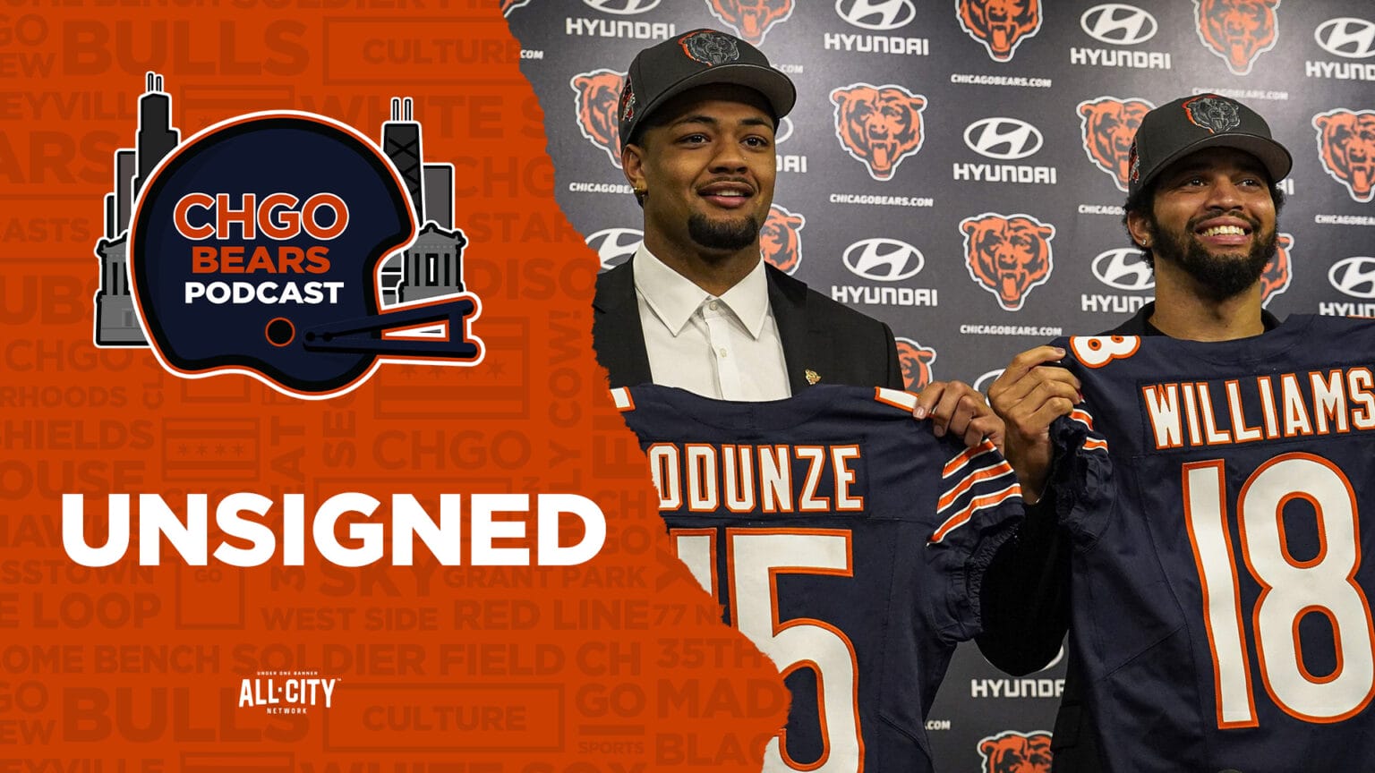 CHGO Bears Podcast: When will Caleb Williams and Rome Odunze sign their ...