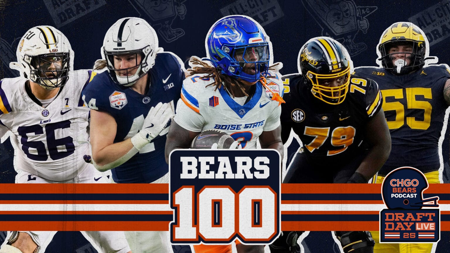 CHGO Bears 100: Our NFL Draft big board built just for the needs of the ...