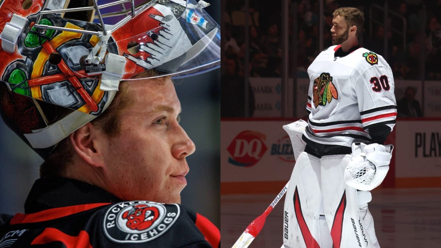 Spencer Knight, Drew Commesso shaping Blackhawks goaltending future