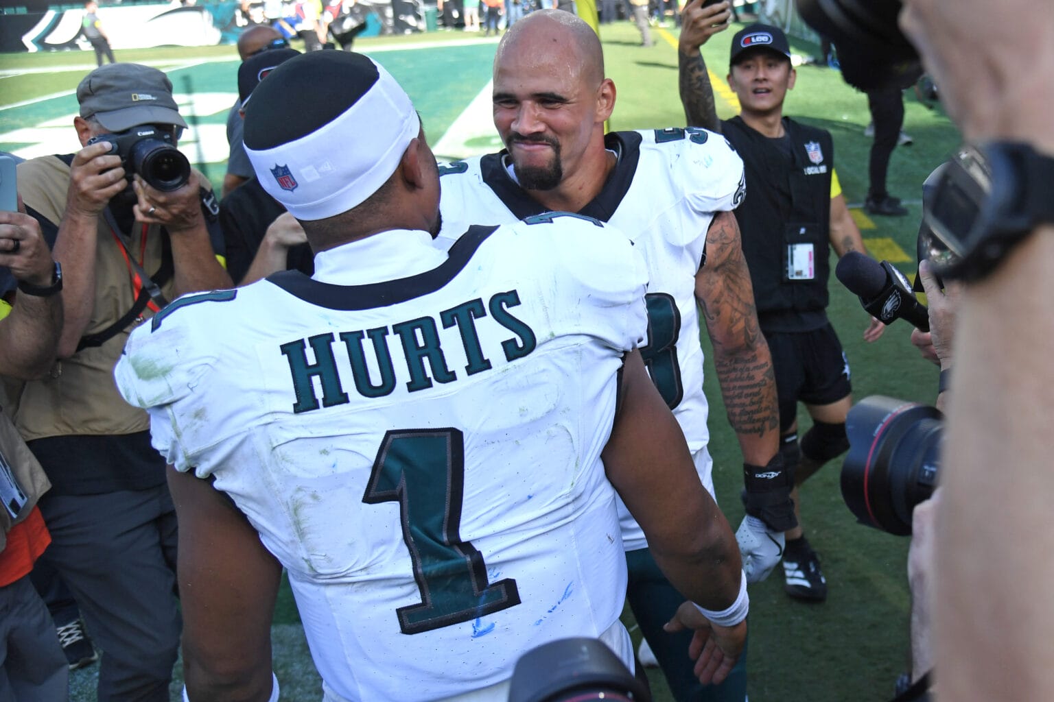 Eagles locker room notebook: Jalen Hurts. vs the Bowles blitz, Zack Baun's bucket list, and a ...